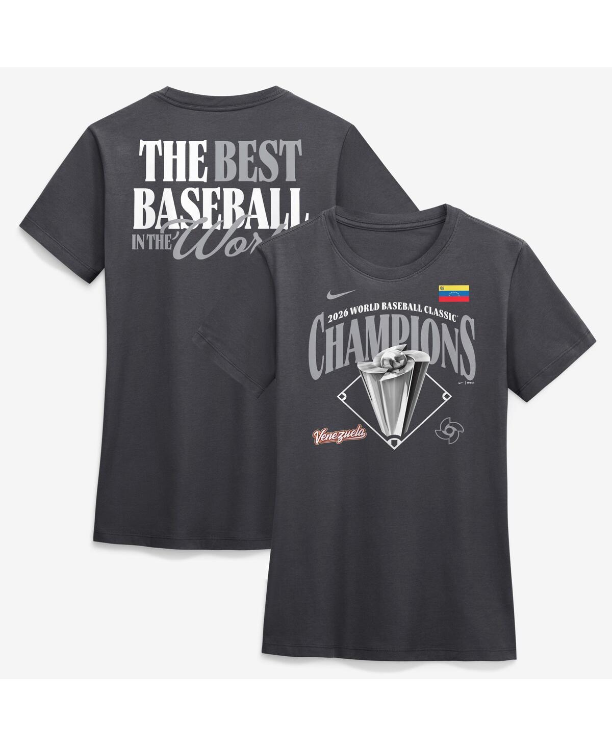 Click here for Nike Womens Anthracite Venezuela Baseball 2026 Wor... prices