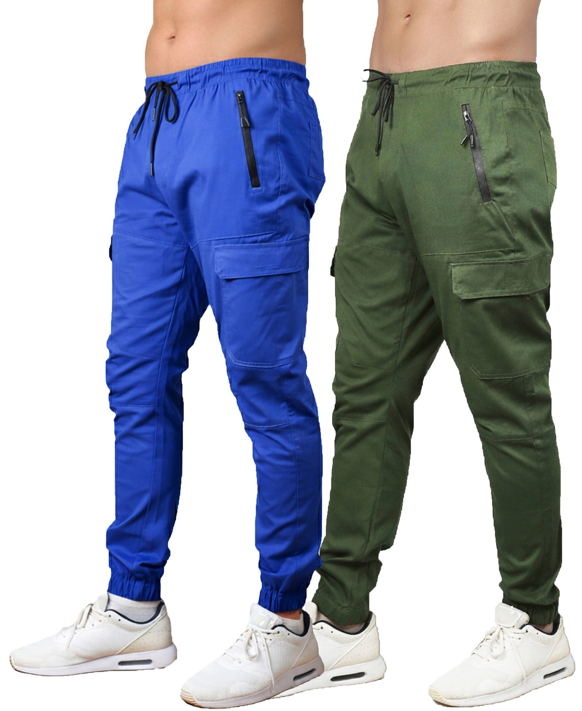 Click here for Blu Rock Mens Slim-Fit Cargo Jogger Pants  2-Pack... prices