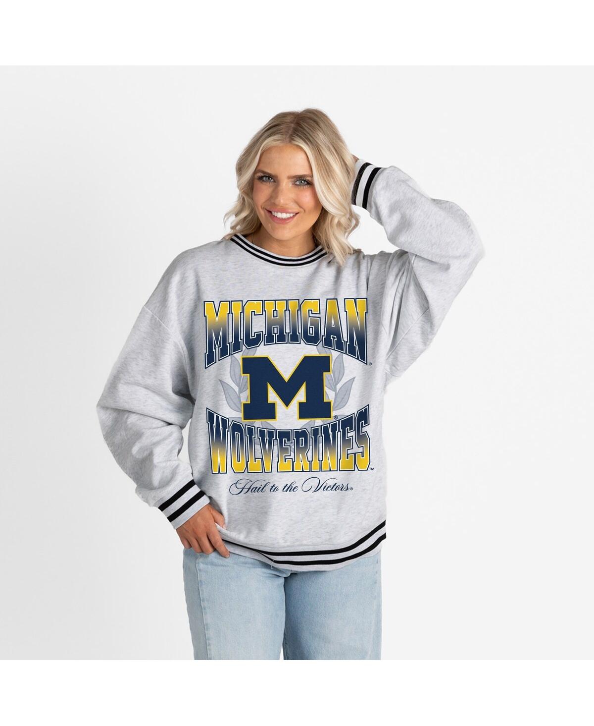 Click here for Gameday Couture Womens Ash Michigan Wolverines Ove... prices