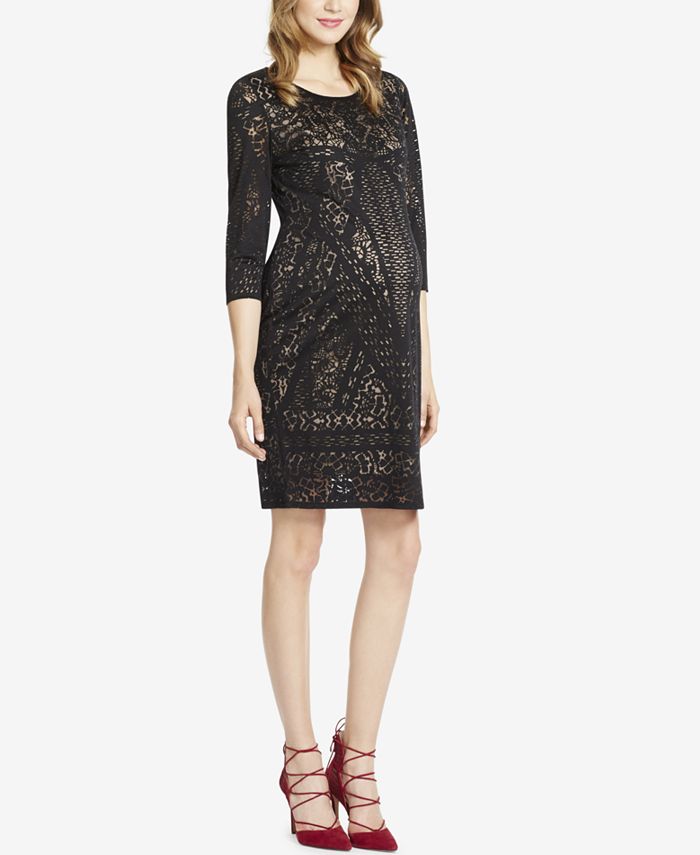 Jessica Simpson Maternity Printed Jersey Sheath Dress - Macy's