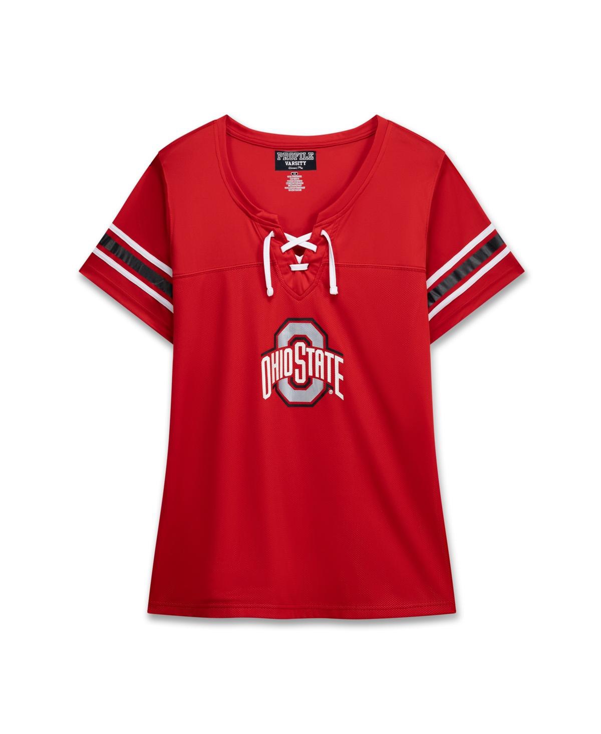 Click here for Fanatics Womens Scarlet Ohio State Buckeyes Plus S... prices