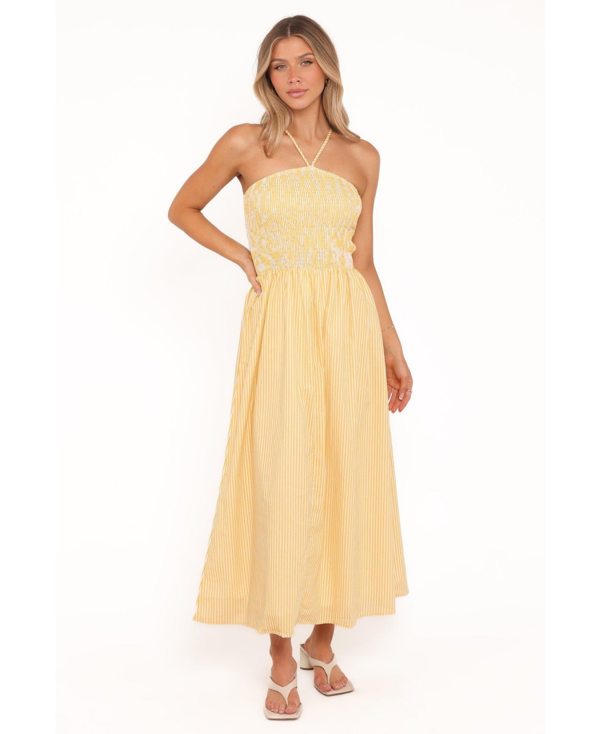 Click here for Petal and Pup Womens Aviva Smocked Midi Dress - Ma... prices