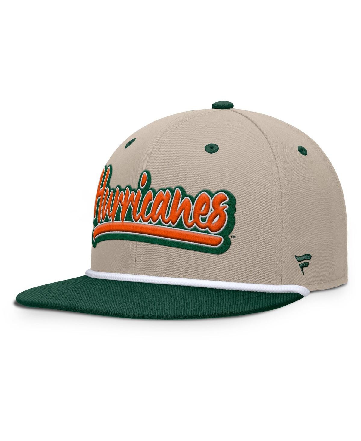 Click here for Fanatics Mens Khaki/Green Miami Hurricanes Colt Fi... prices