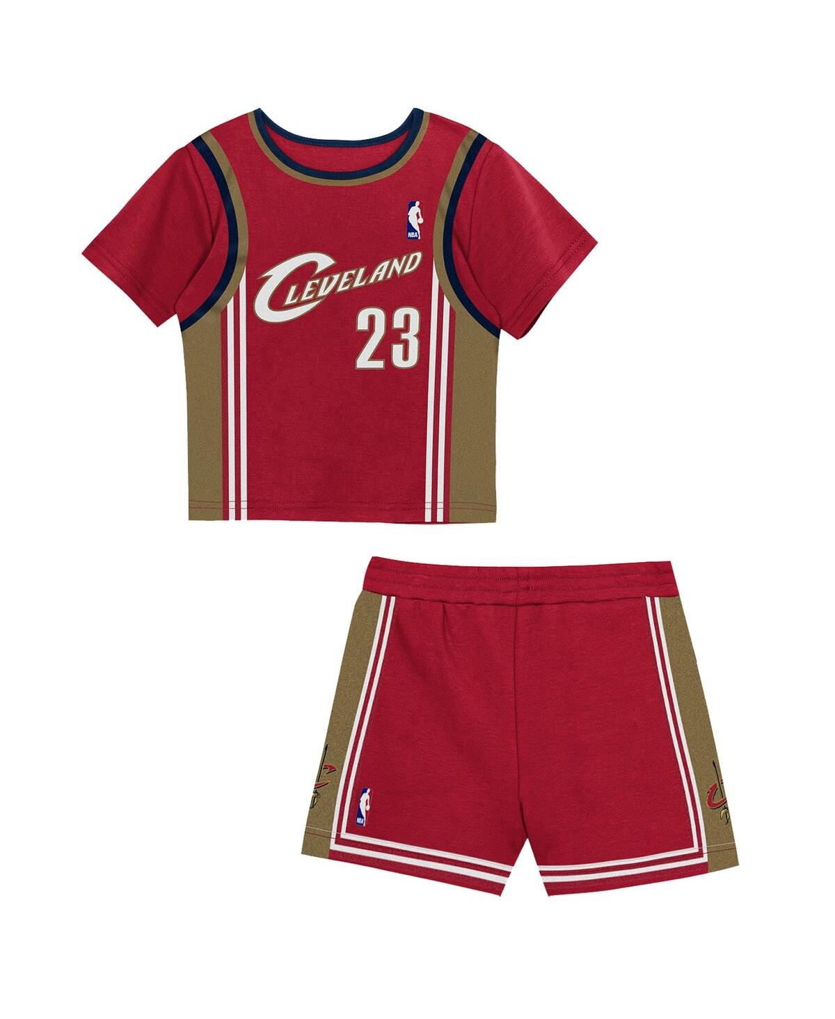 Click here for Mitchell & Ness Toddler 2-Piece LeBron James Burgu... prices