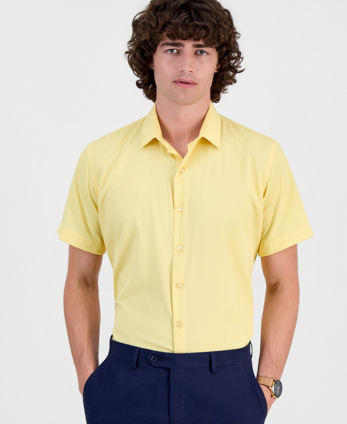 Click here for Suslo Couture Mens Slim-Fit Four-Way Stretch Solid... prices