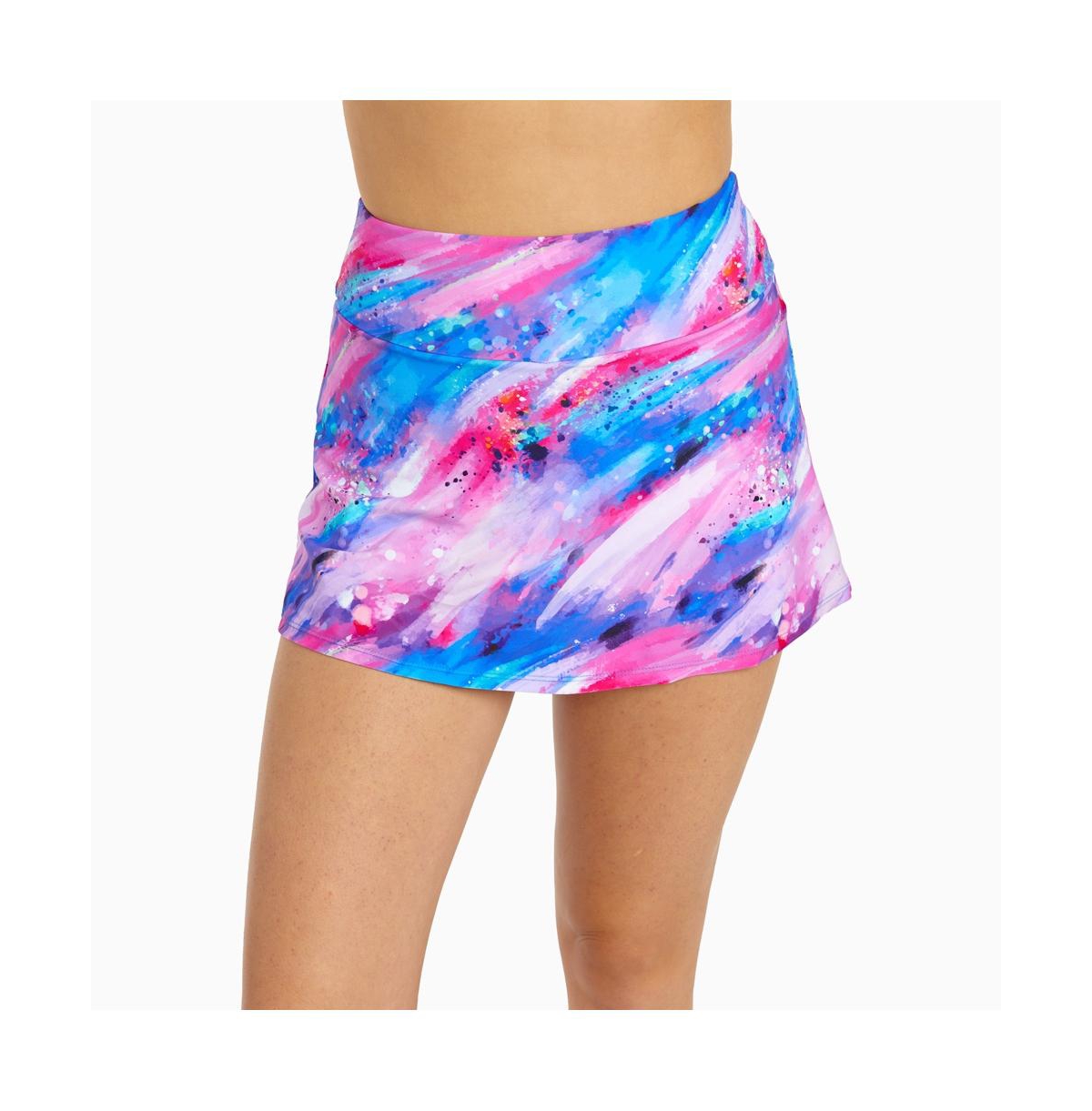 Click here for Calypsa Plus Size Short Swim Skort - Whimsical twi... prices
