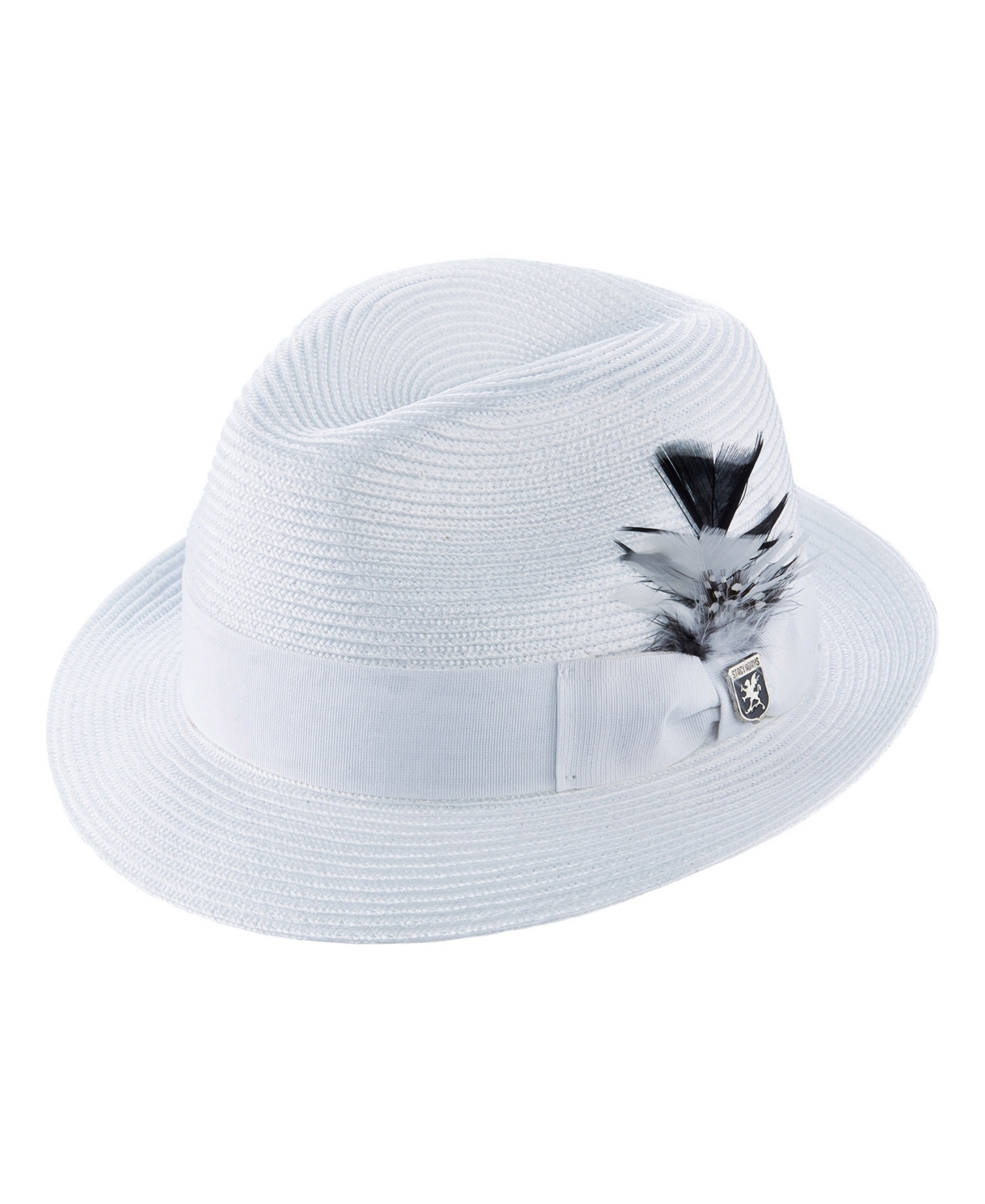 Click here for Stacy Adams Mens Polybriad Pinch Front Hat - White prices
