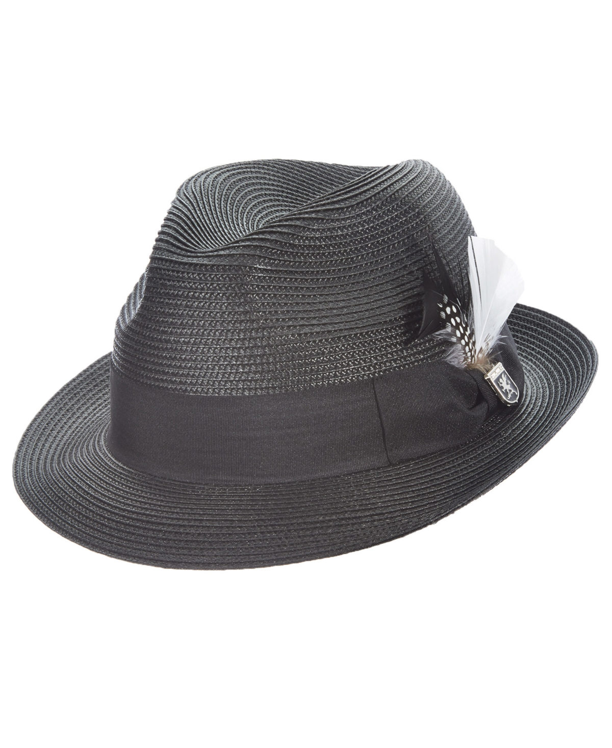 Click here for Stacy Adams Mens Polybriad Pinch Front Hat - Black prices