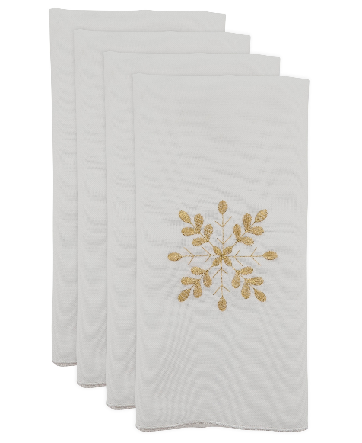 Click here for Saro Lifestyle Snowflake Design Table Napkins  Set... prices