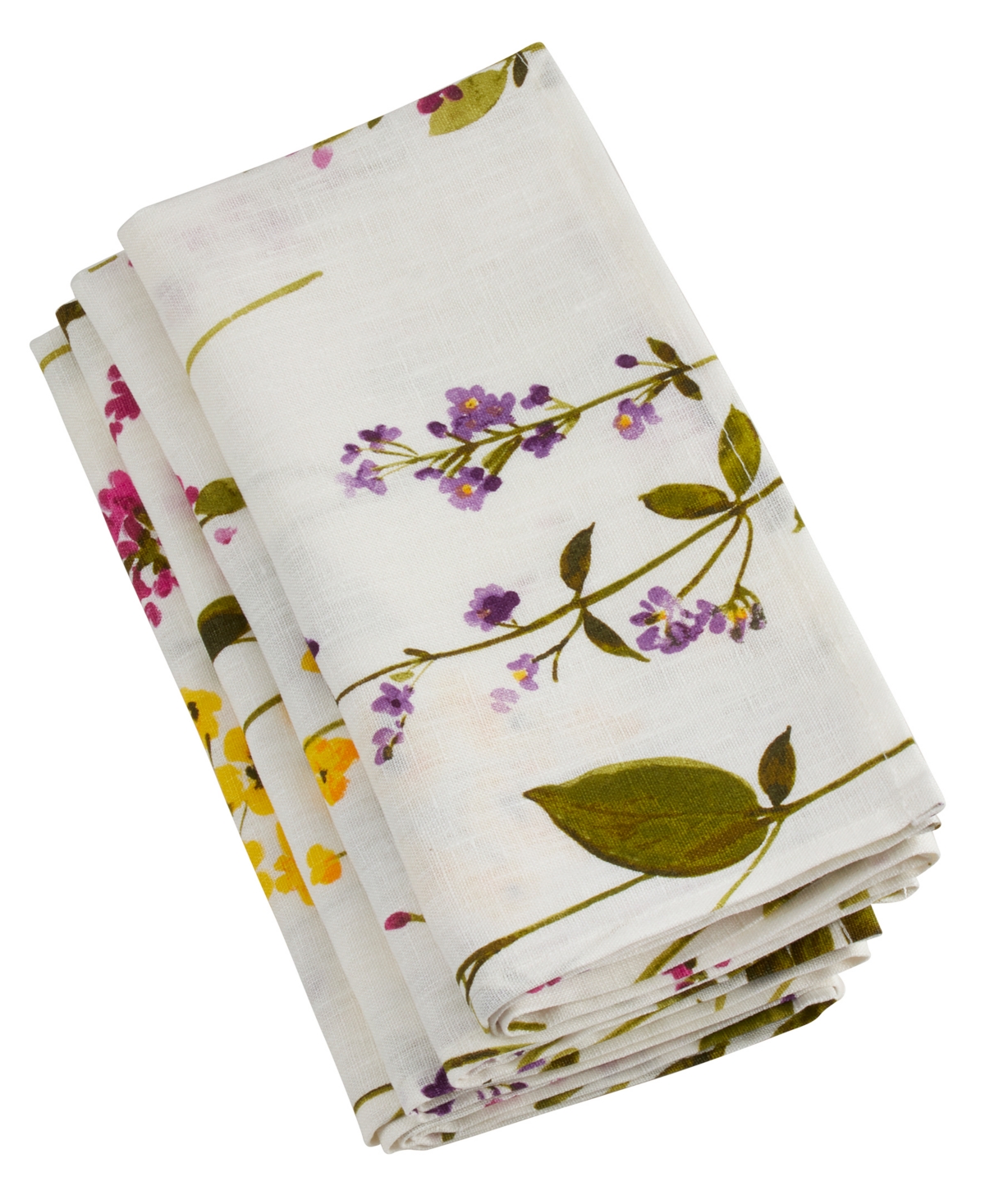 Click here for Saro Lifestyle Watercolor Floral Stems Table Napki... prices