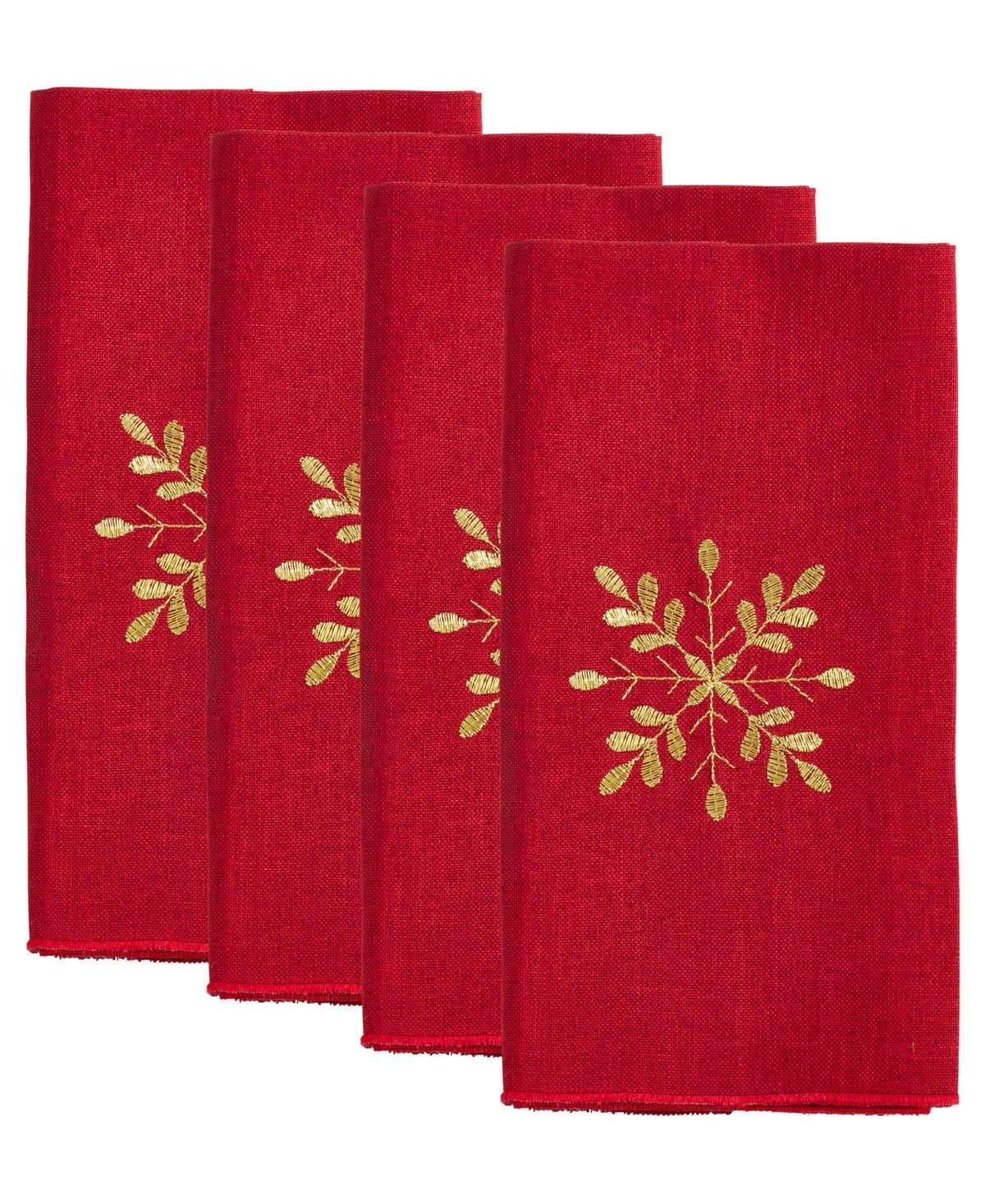 Click here for Saro Lifestyle Snowflake Design Table Napkins  Set... prices