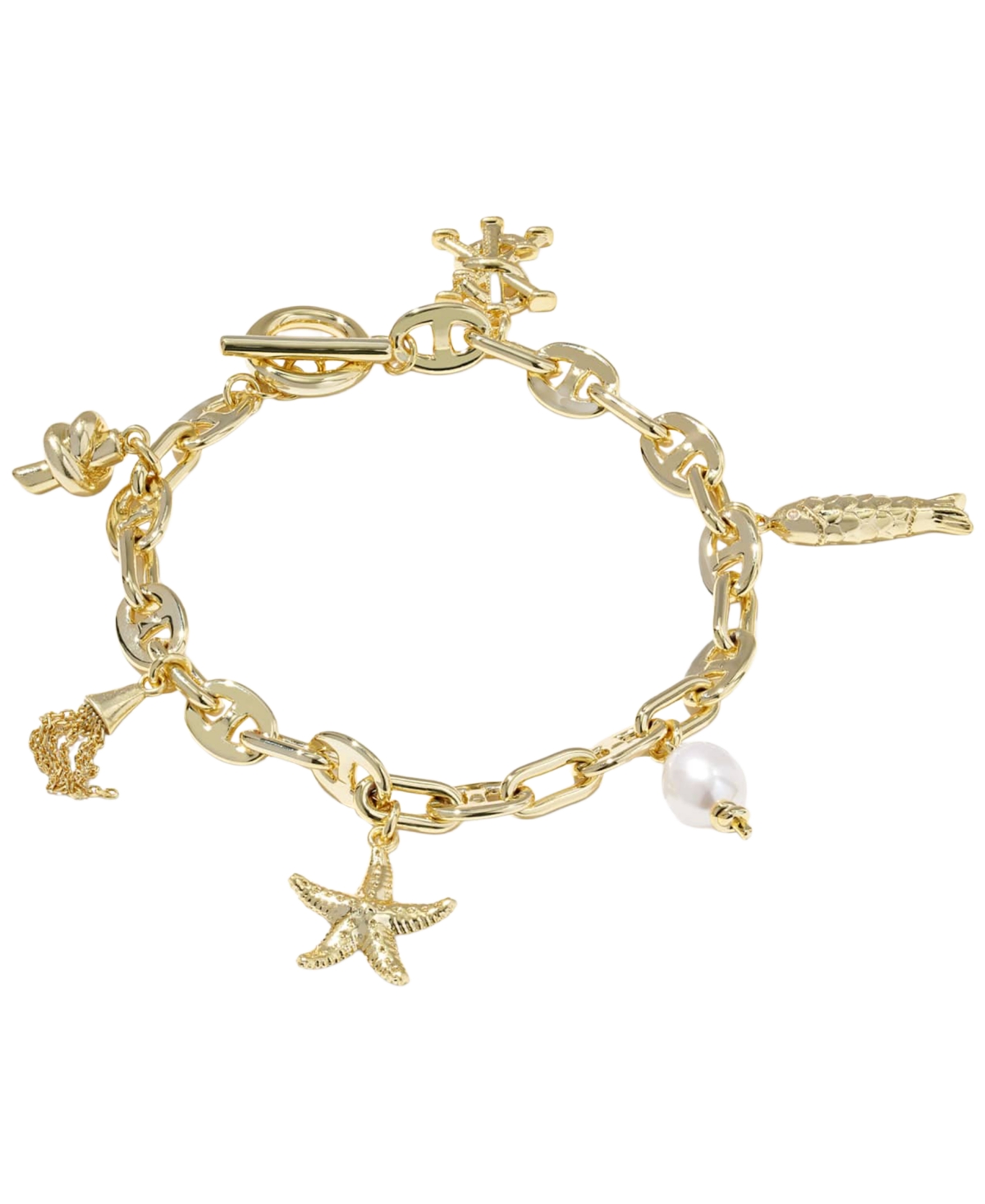 Click here for Kendra Scott 14k Gold-Plated Parker Charms Bracele... prices