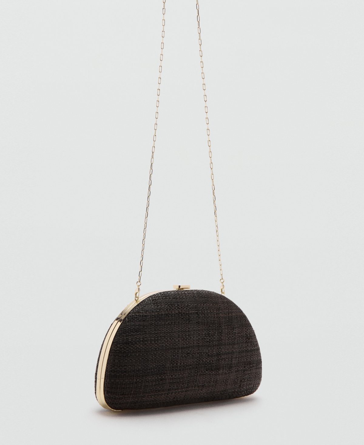 Click here for Mango Womens Natural Fiber Clutch Bag - Chocolate prices