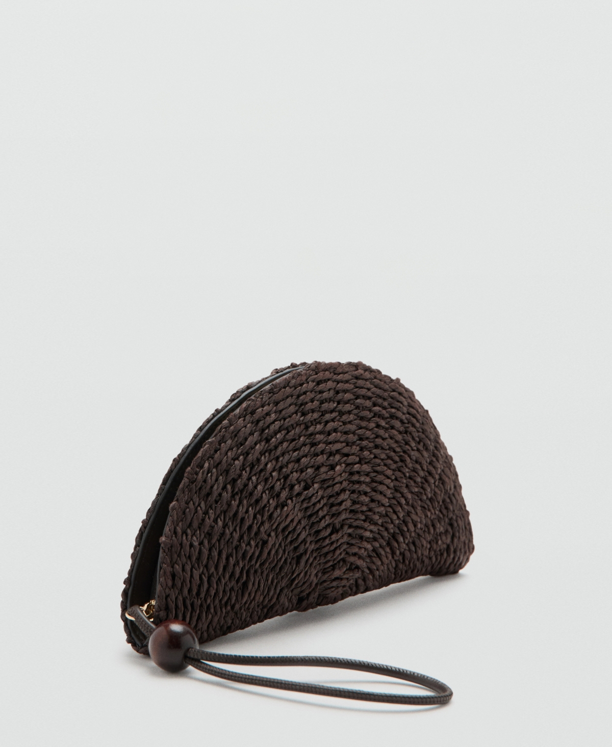 Click here for Mango Womens Natural-Fiber Pouch - Chocolate prices