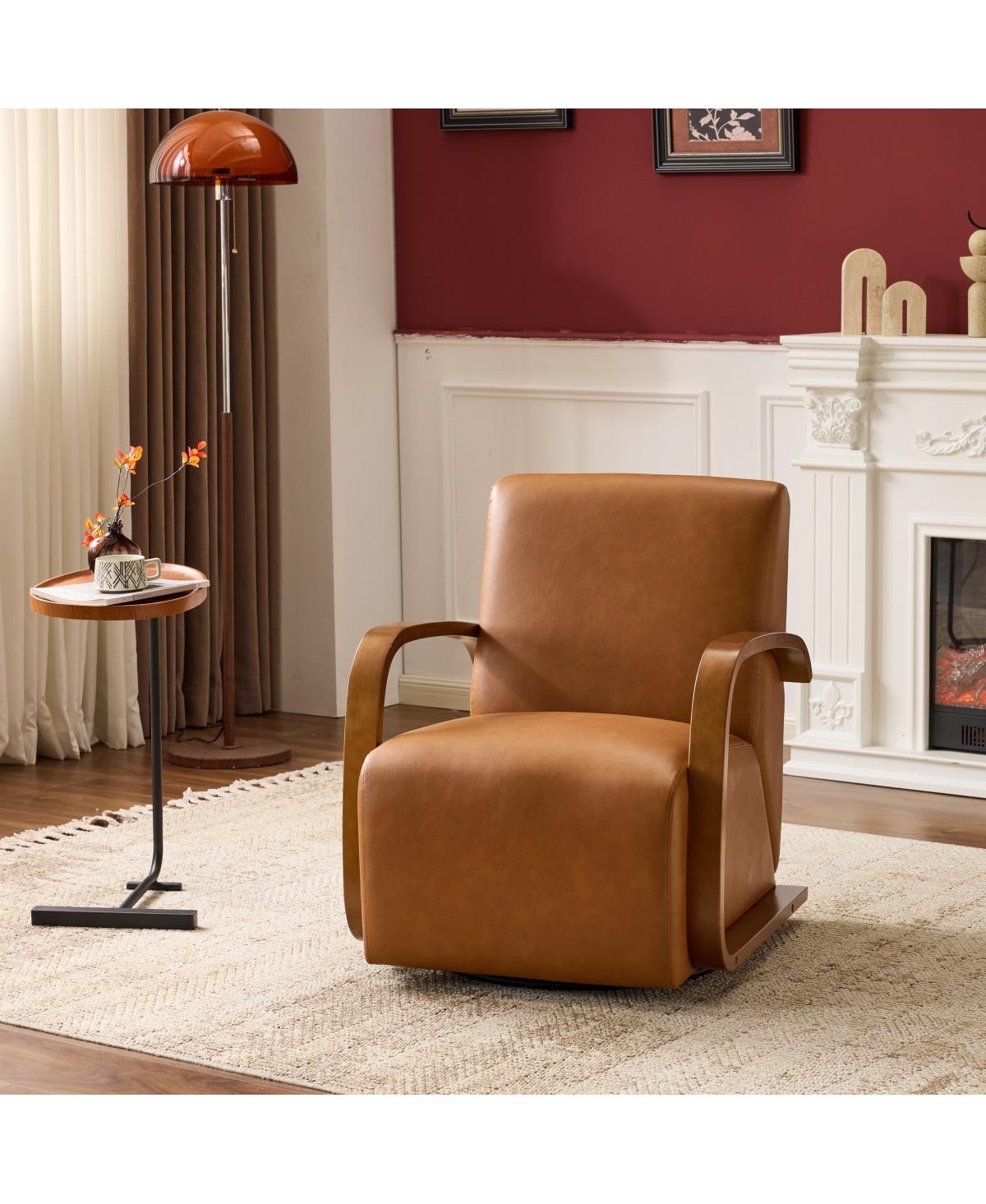 Click here for Streamdale Furniture Faux Leather Swivel Accent Ch... prices