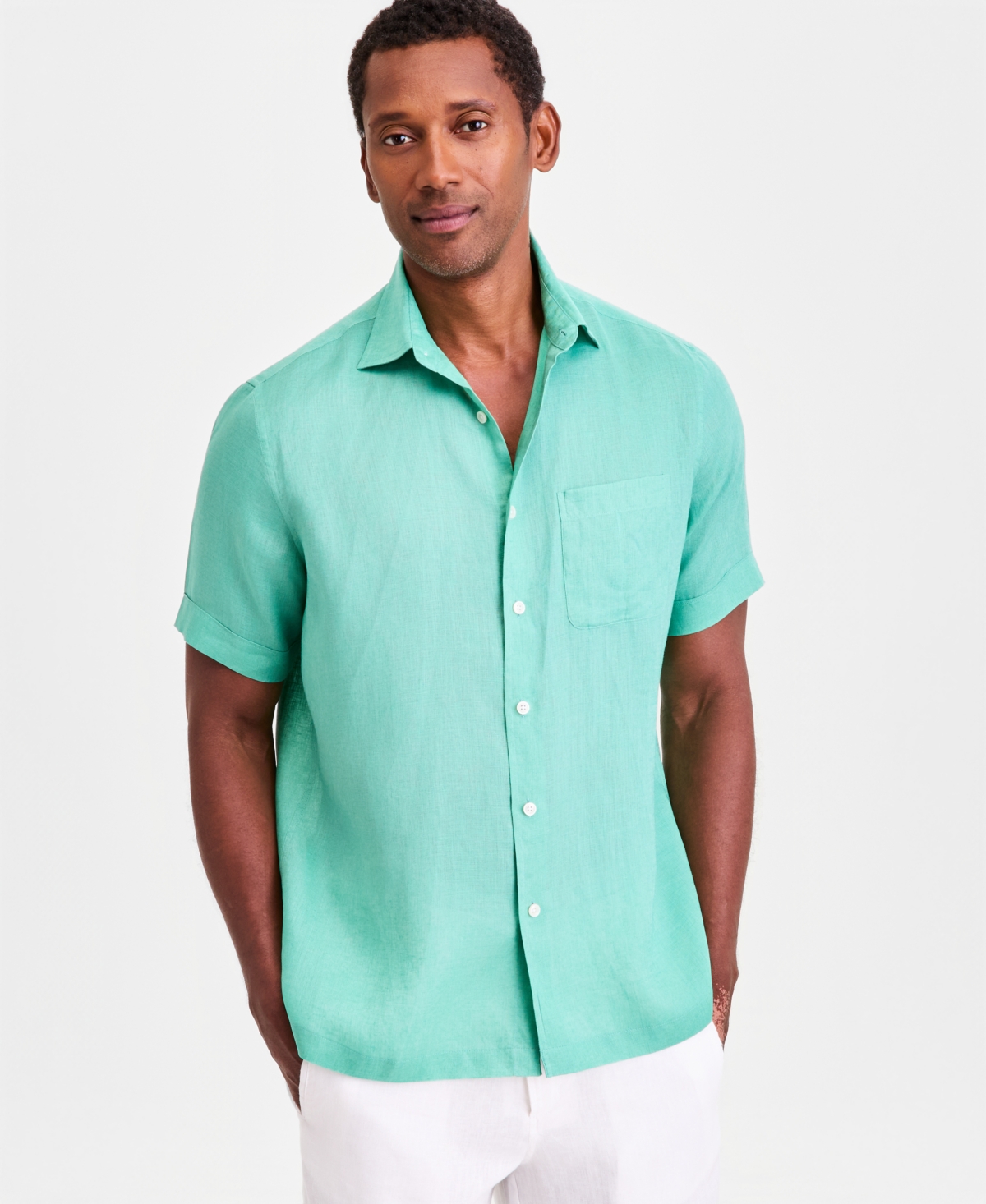 Click here for Club Room Mens 100 Linen Shirt  Created for Macys... prices