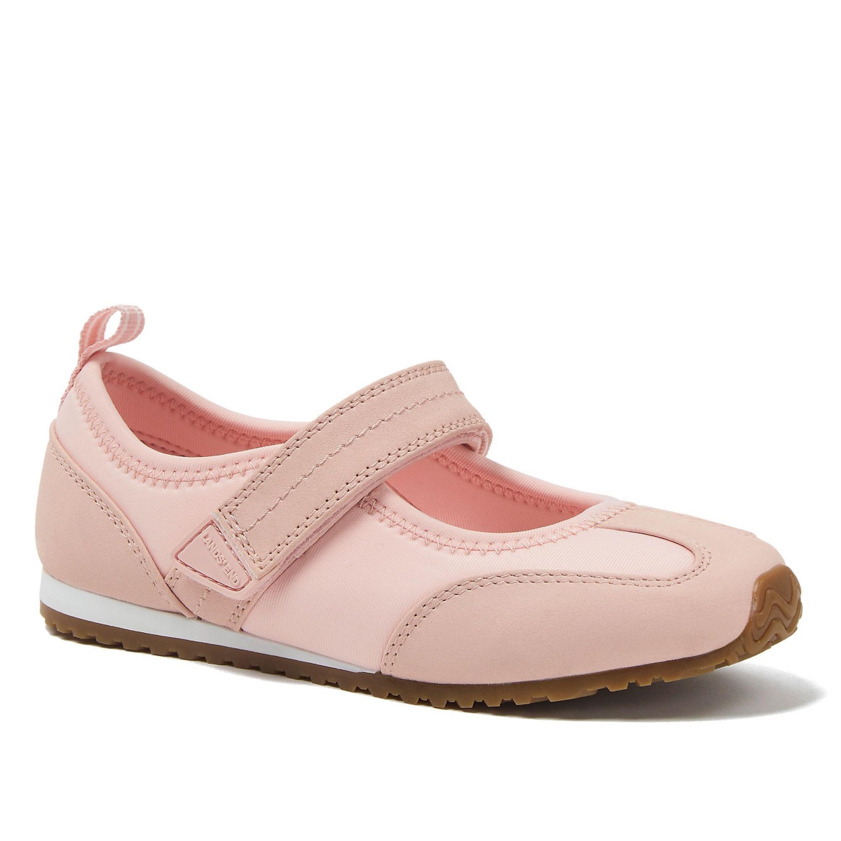 Click here for Lands End Girls Mary Jane Easy On Sneakers - Pearl... prices