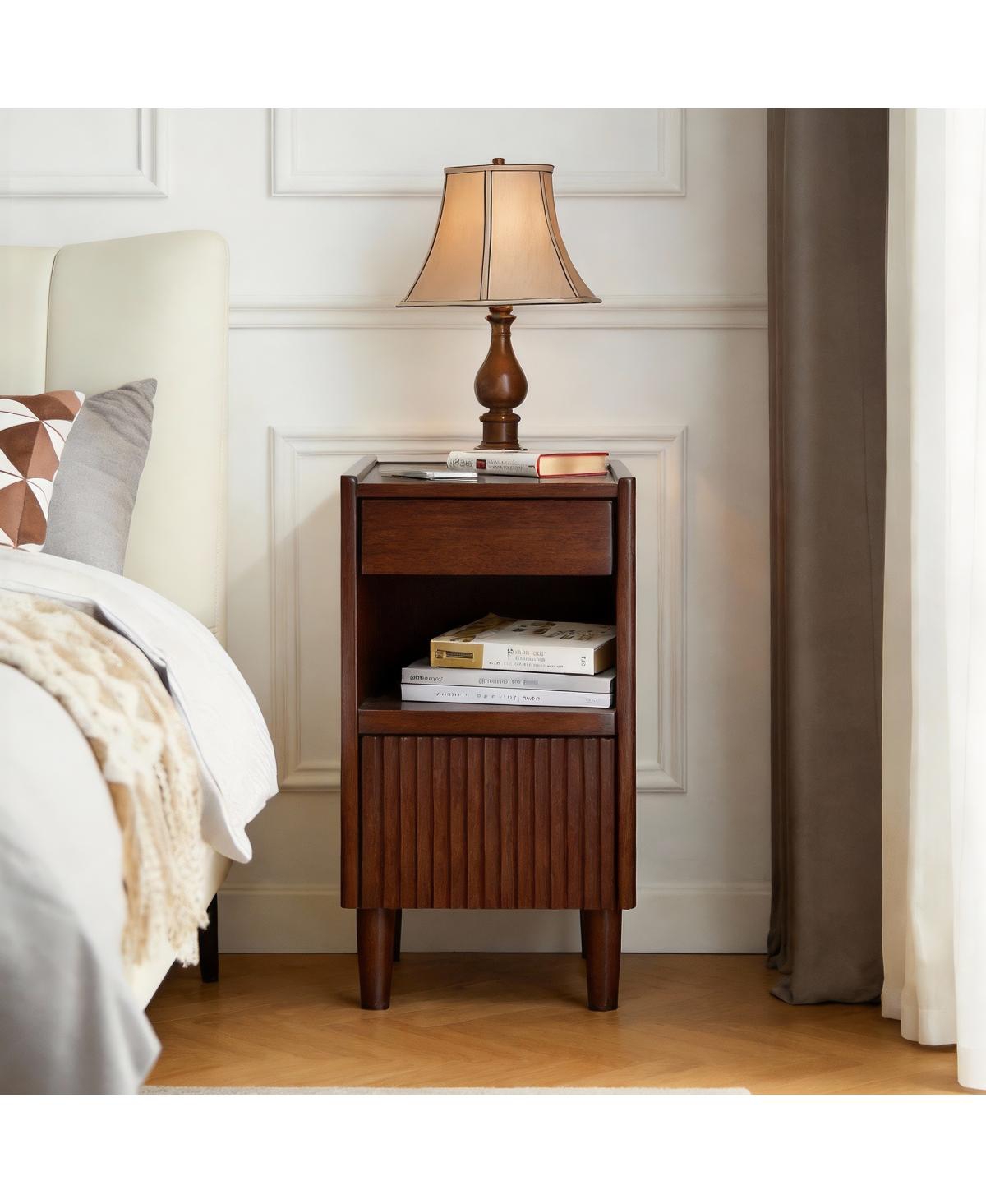 Click here for Streamdale Furniture Wooden Bedside Table with 1 D... prices
