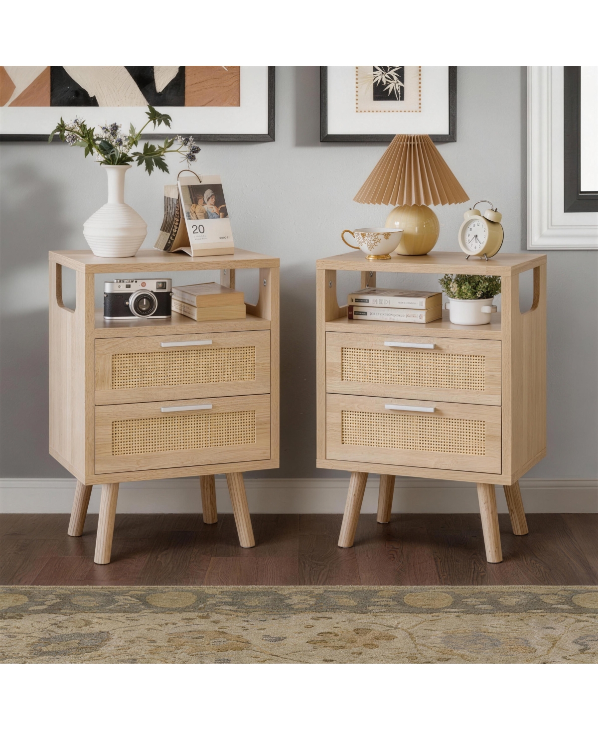 Click here for Streamdale Furniture 2-Drawer Modern Bedside Table... prices