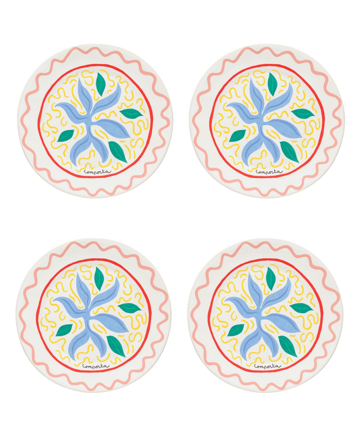 Click here for Costa Nova Summer Bliss Dinner Plates  Set of 4 -... prices