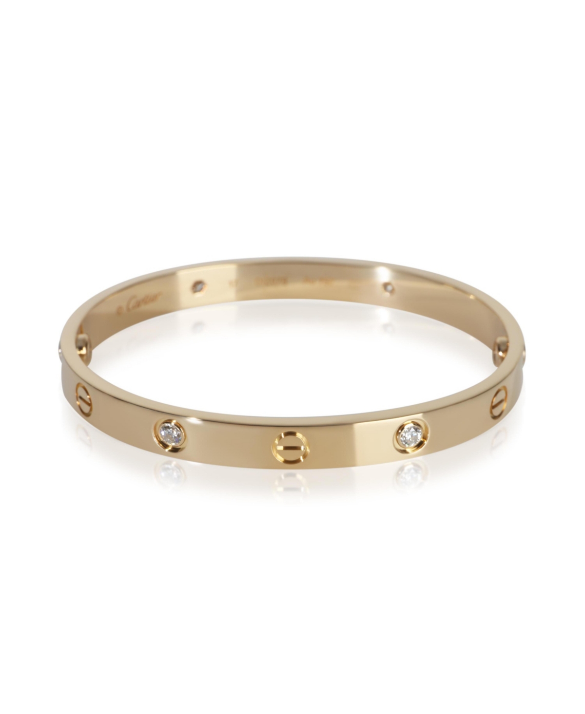 Click here for Pre-Owned Cartier Yellow Gold Diamond Love Bracele... prices