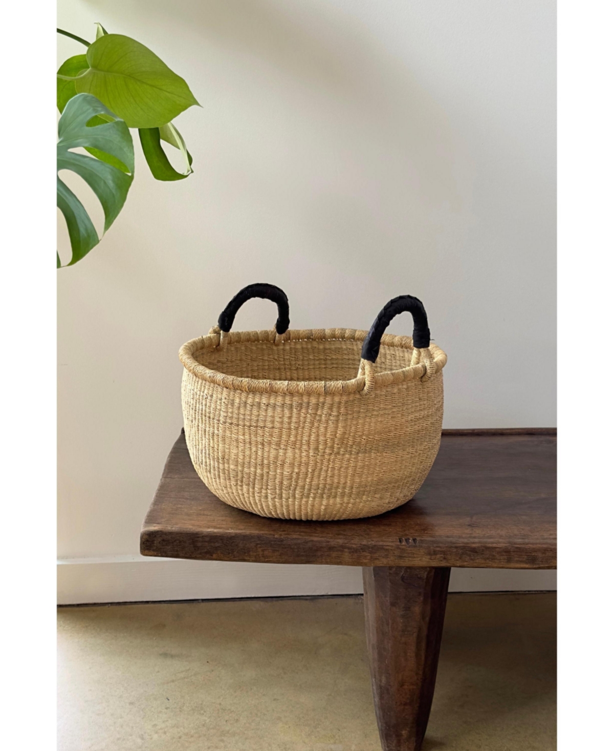 Click here for Mbare  Handwoven Bolga Basket - Natural prices