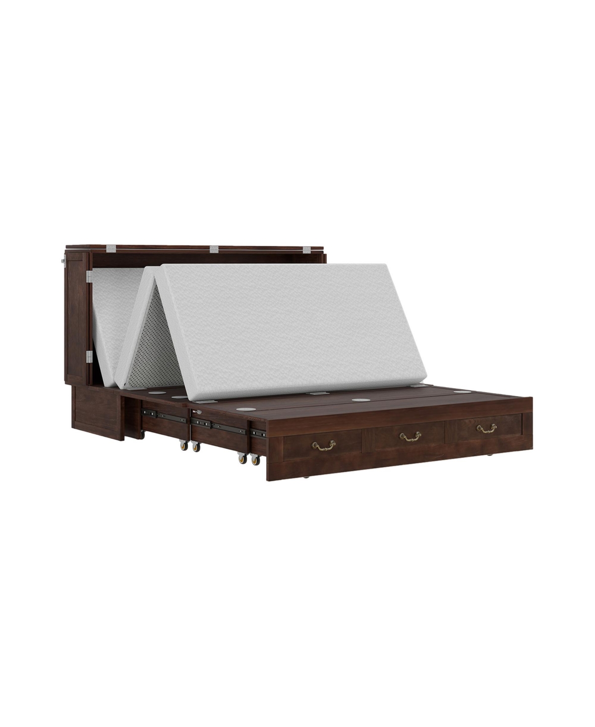 Click here for livelylodge Solid Wood Queen Murphy Bed Cabinet wi... prices