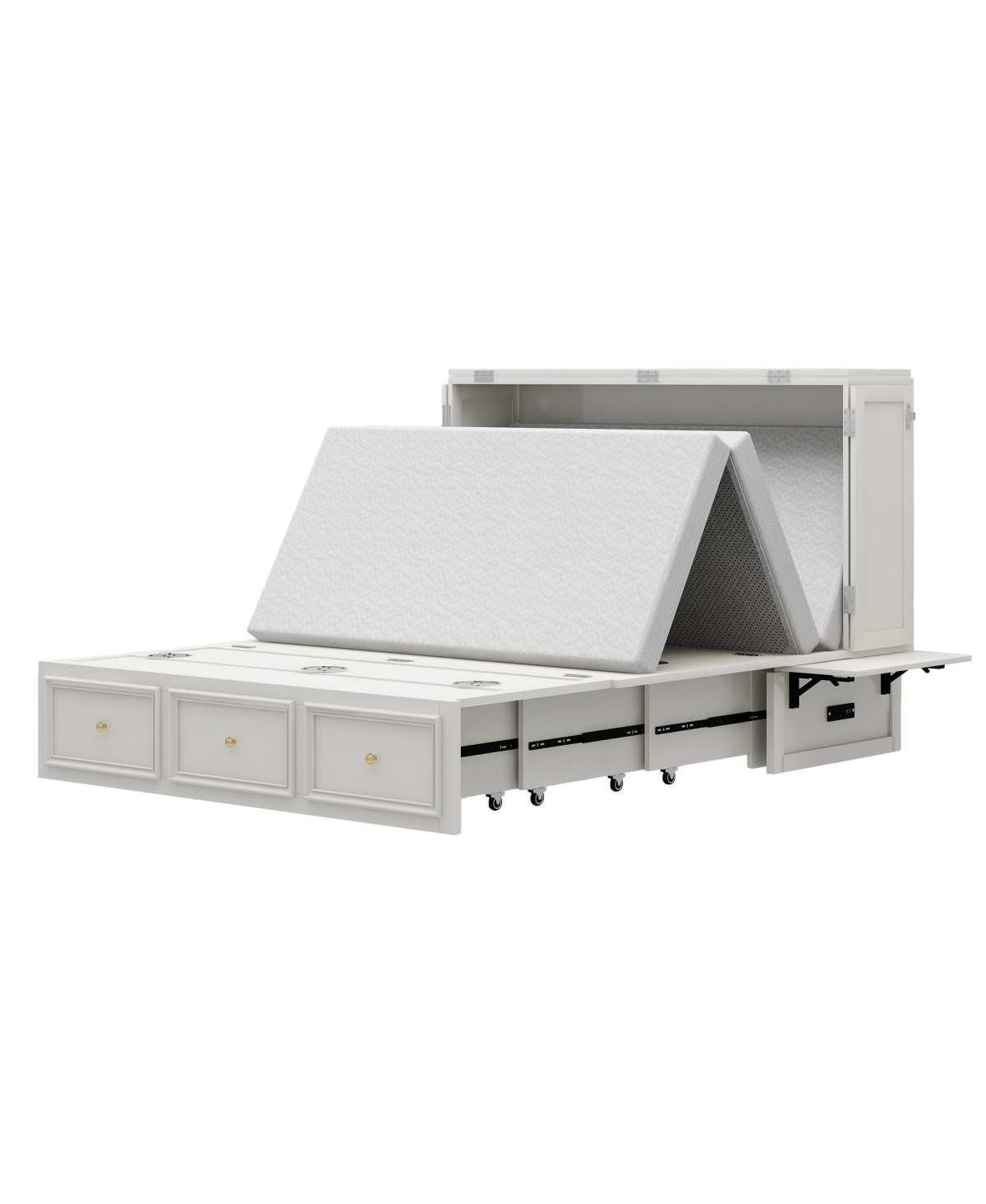 Click here for livelylodge Solid Wood Queen Murphy Bed Cabinet wi... prices