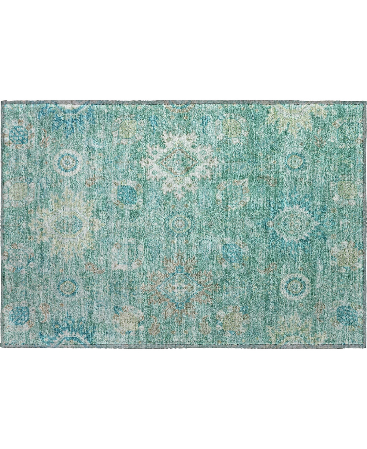 Click here for Addison Mayfield AMF1927 18x26 Area Rug - Teal prices