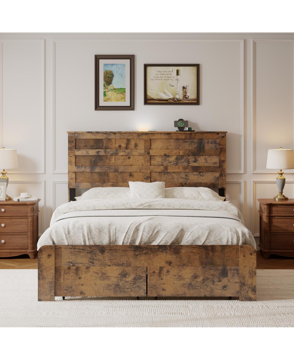 Click here for Streamdale Furniture Wooden Storage Bed Frame with... prices