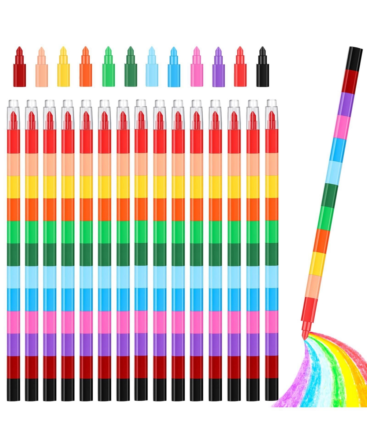 Click here for Gnuadz Stackable Crayons Rainbow Party Favors Draw... prices
