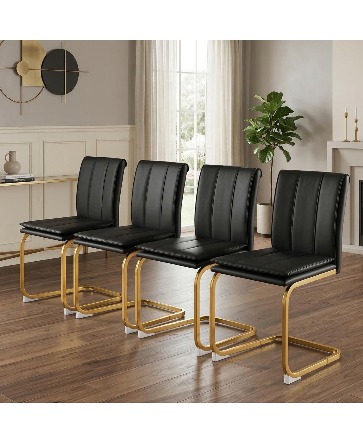 Click here for Streamdale Furniture Pu Leather Dining Chairs with... prices