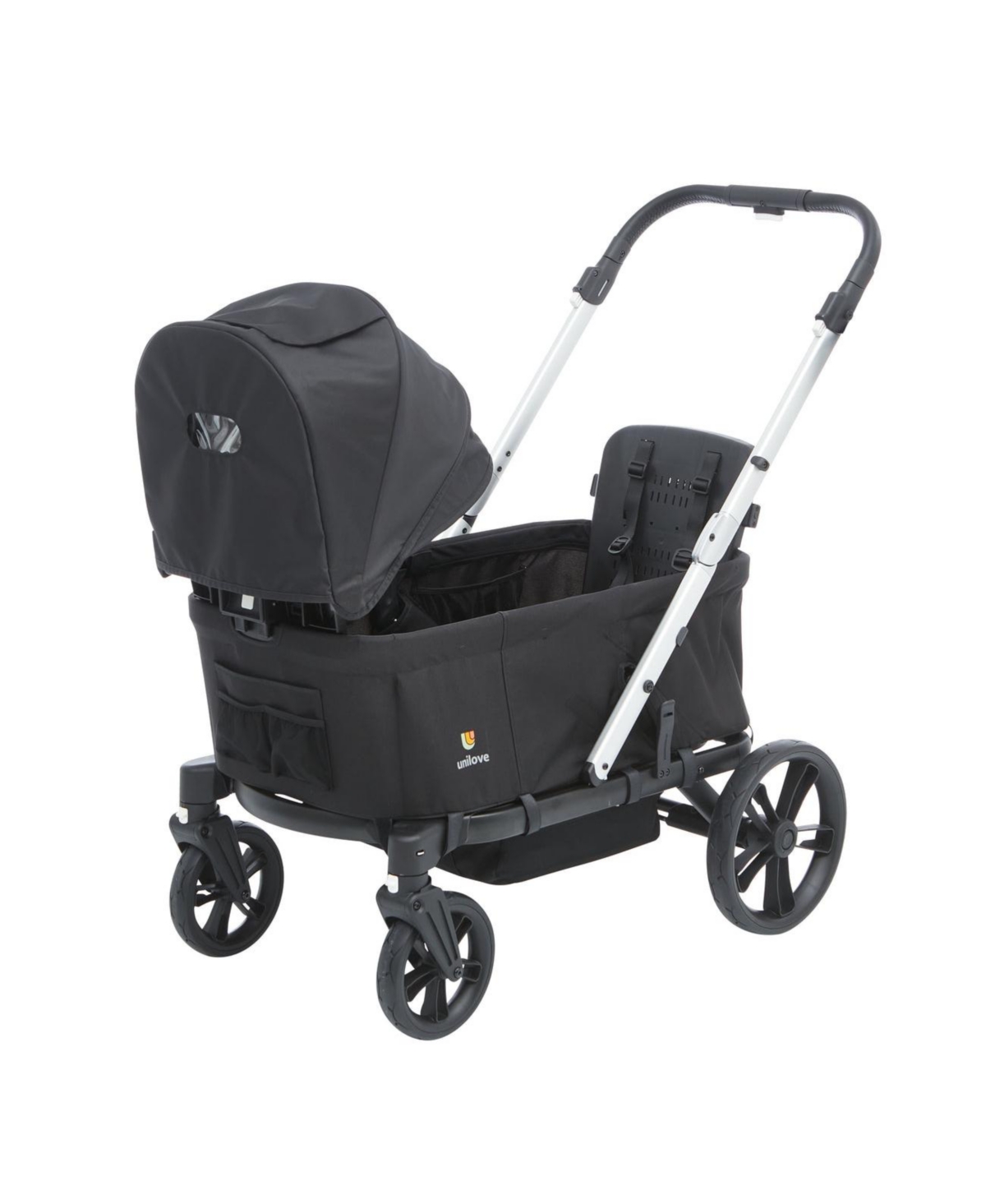 Click here for Unilove Kids Trio Trolly Stroller Wagon - Black prices
