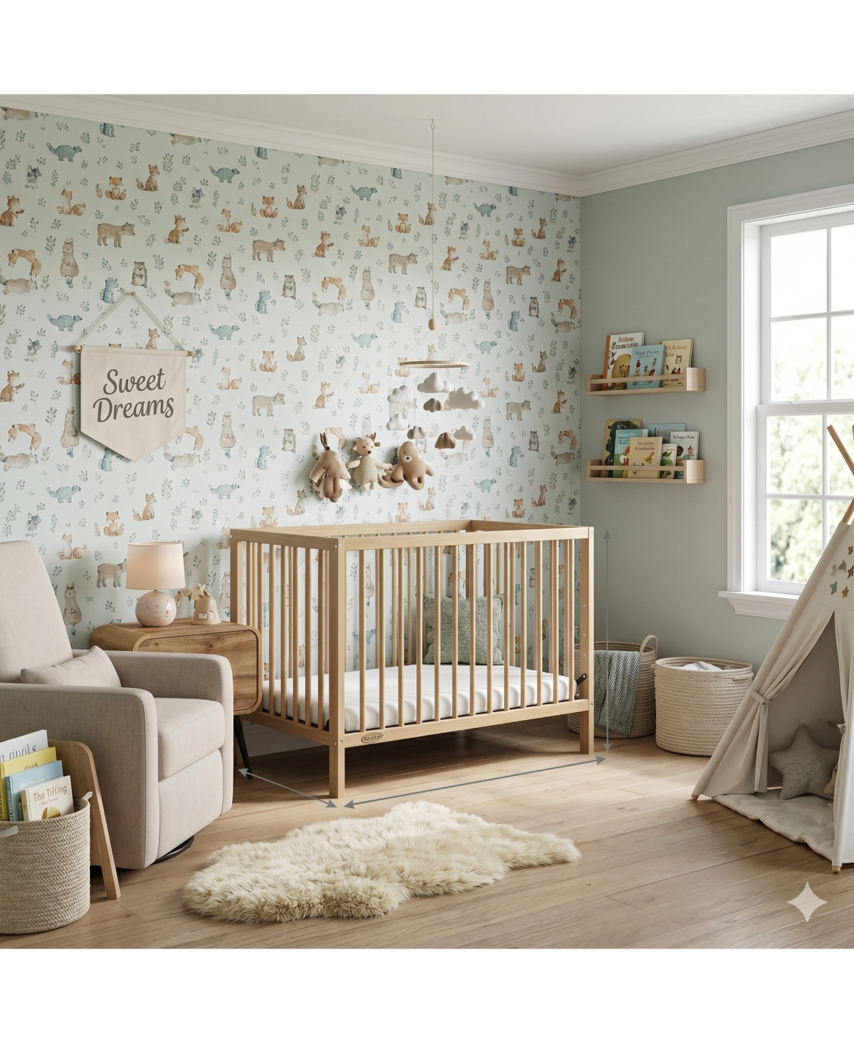 Click here for Graco Teddi 4-in-1 Convertible Mini Crib - Driftwo... prices