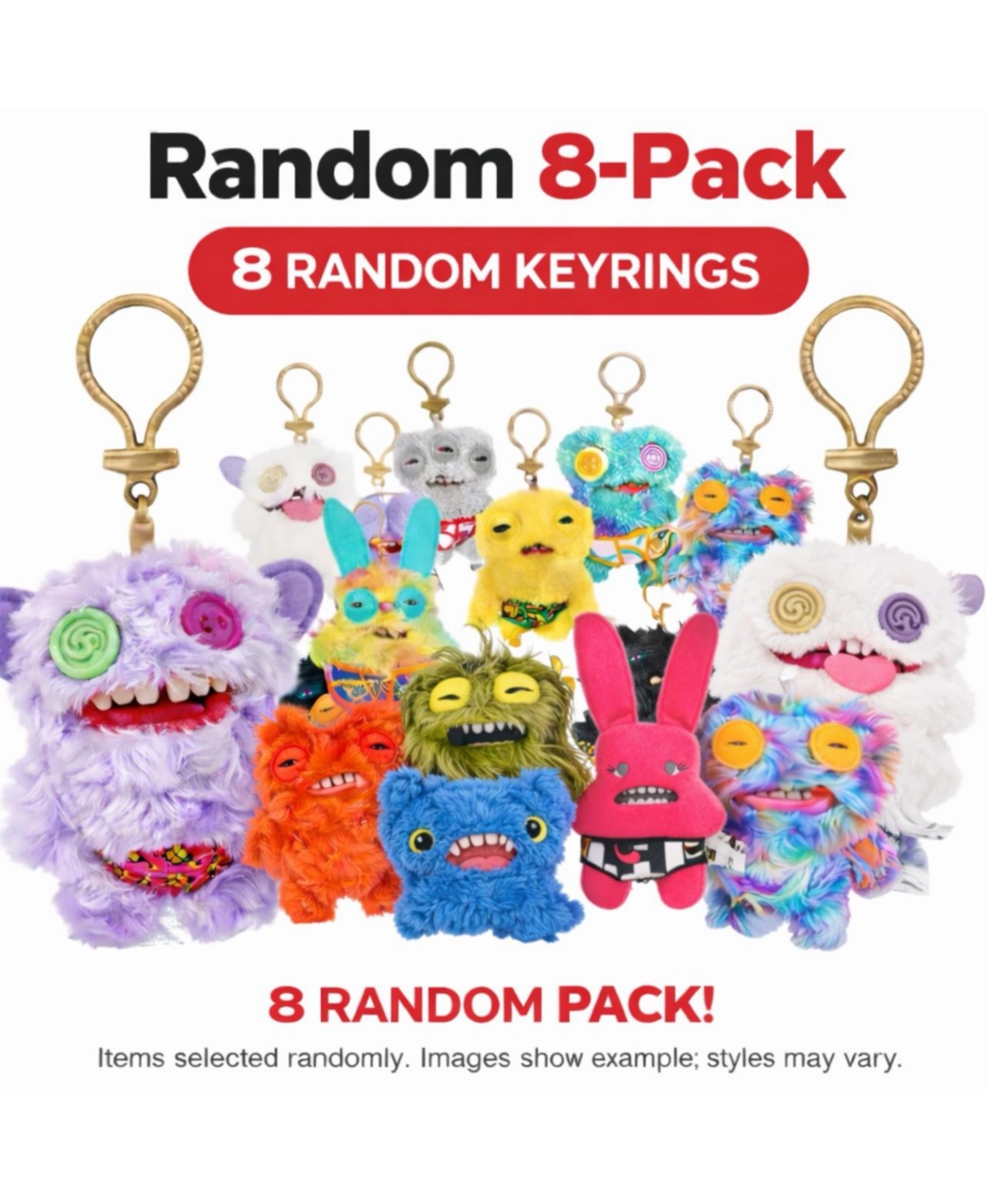 Click here for Fuggler Pack of 8 Zuru Fuggler Keyring 5 Inch Plus... prices