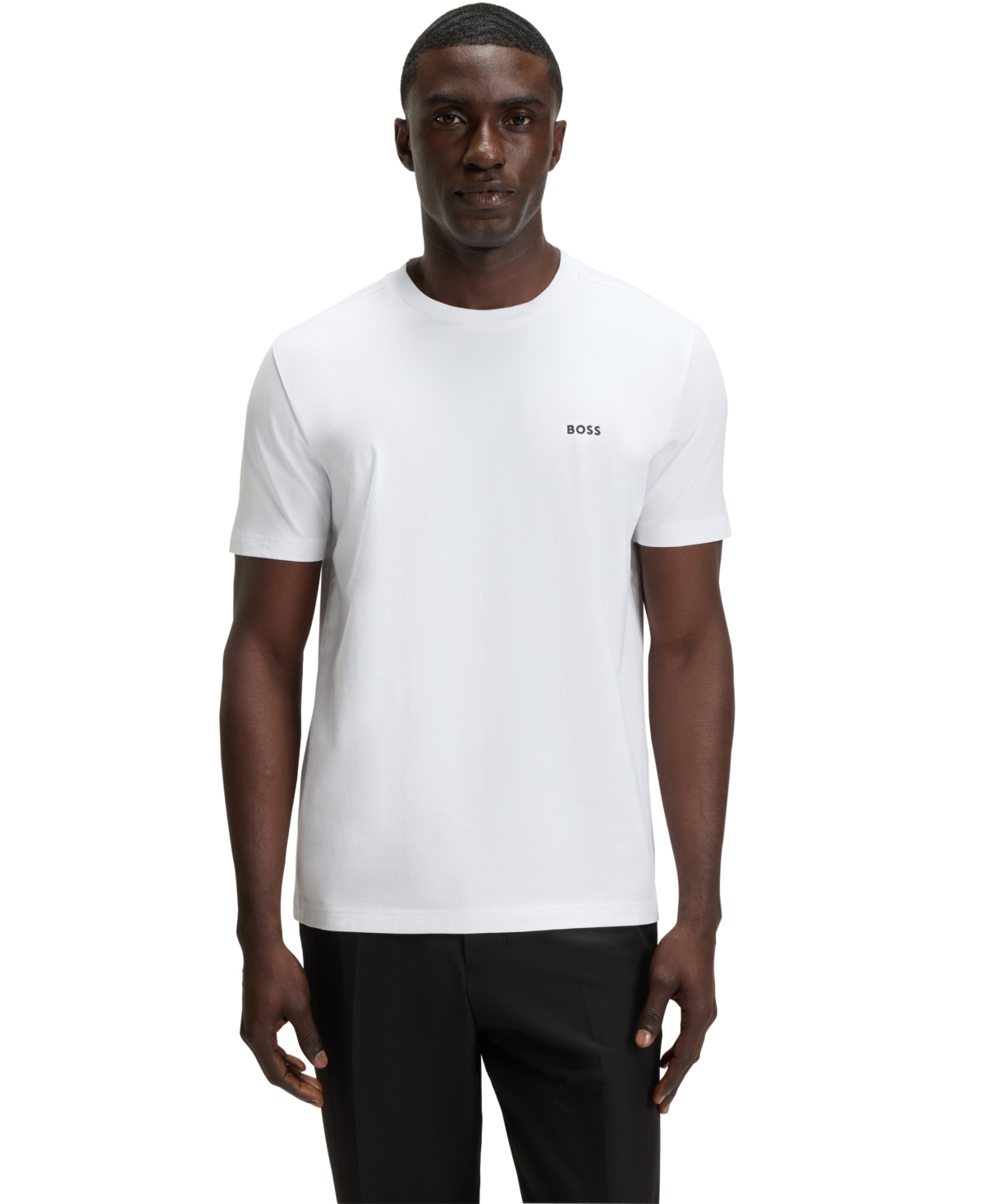 Click here for Boss by Hugo Boss Mens Contrast Logo Regular-Fit T... prices