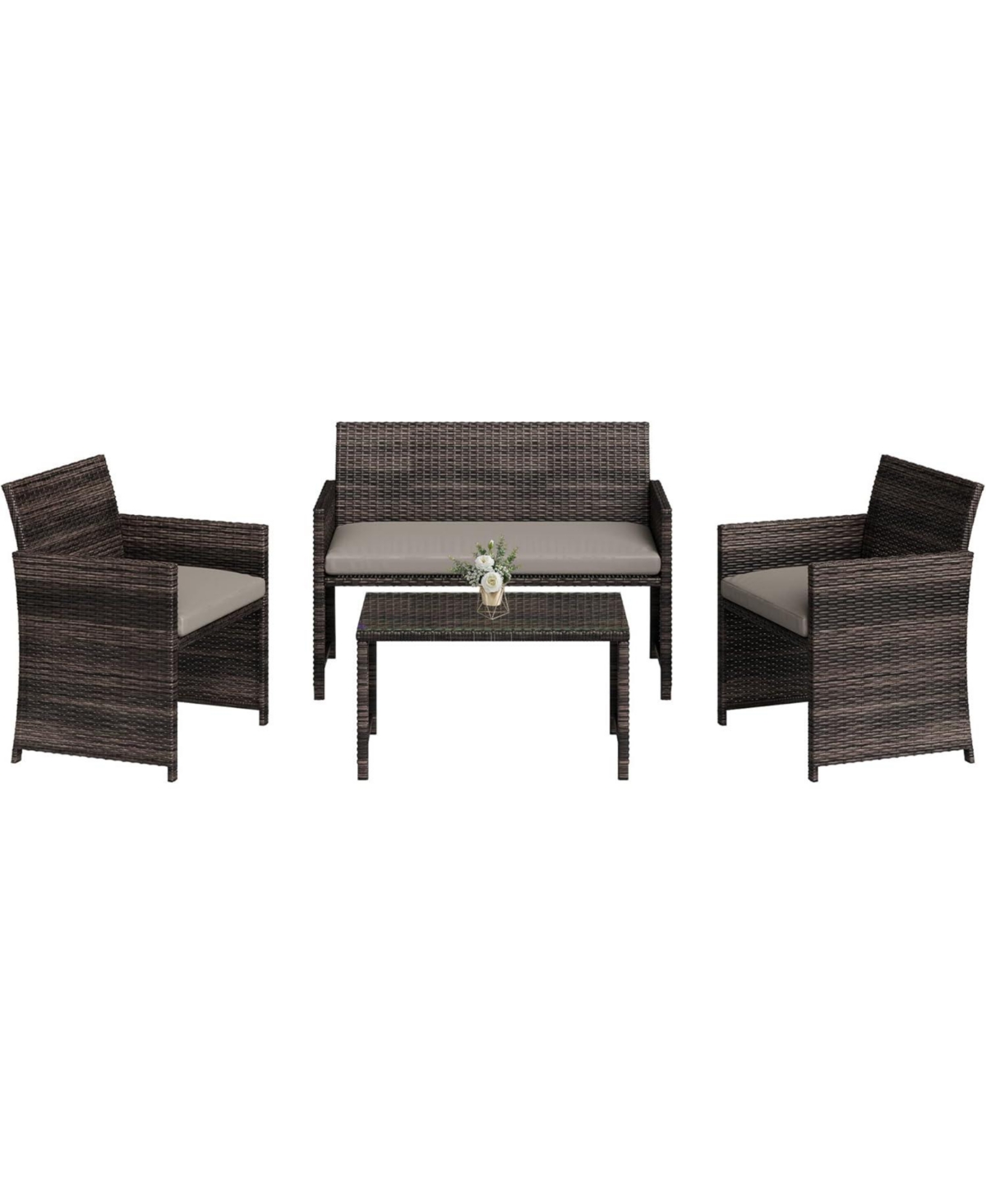 Click here for GarveeLife 4-Piece Outdoor Patio Furniture Set  Pe... prices