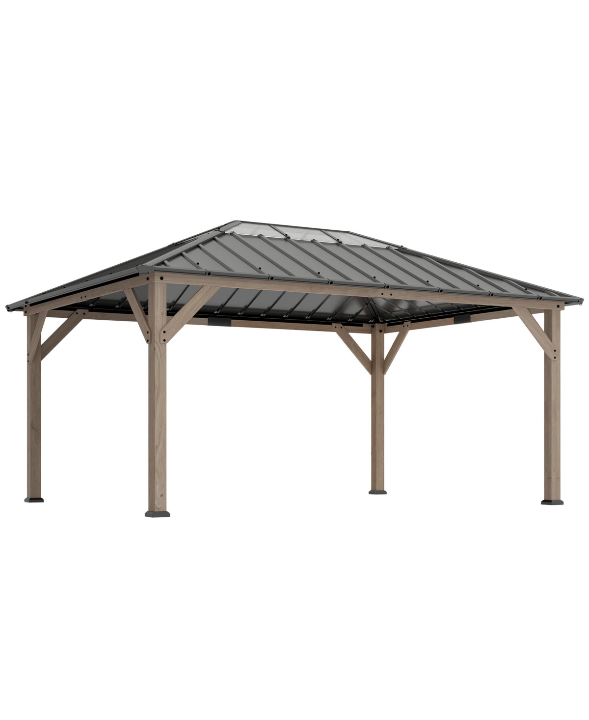 Click here for Outsunny 12x16 Hardtop Gazebo with Steel Roof  UPF... prices