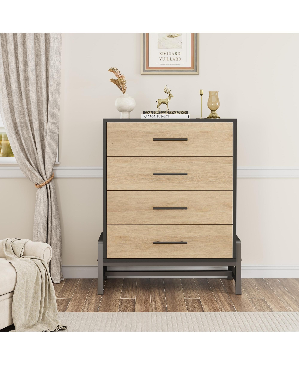 Click here for gaomon 4-Drawer Dresser for Bedroom Tall Freestand... prices