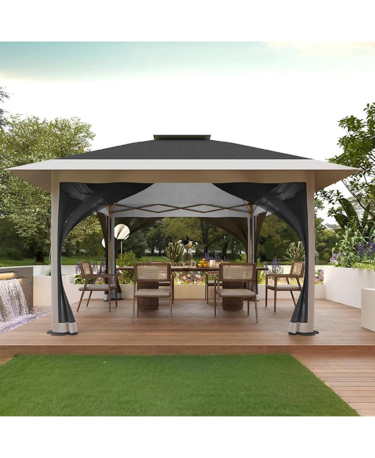 Click here for gaomon 12x12 Pop Up Gazebo Outdoor Canopy Shelter... prices