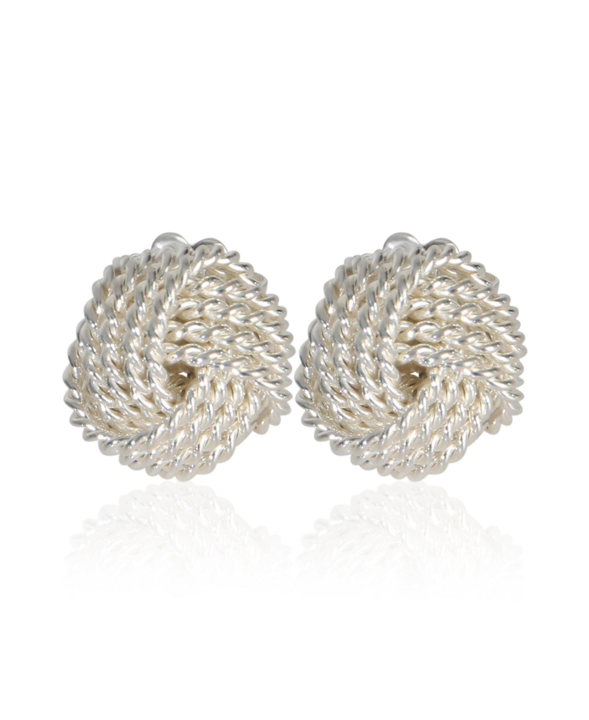 Click here for Pre-Owned Tiffany & Co Sterling Silver Knot Earrin... prices