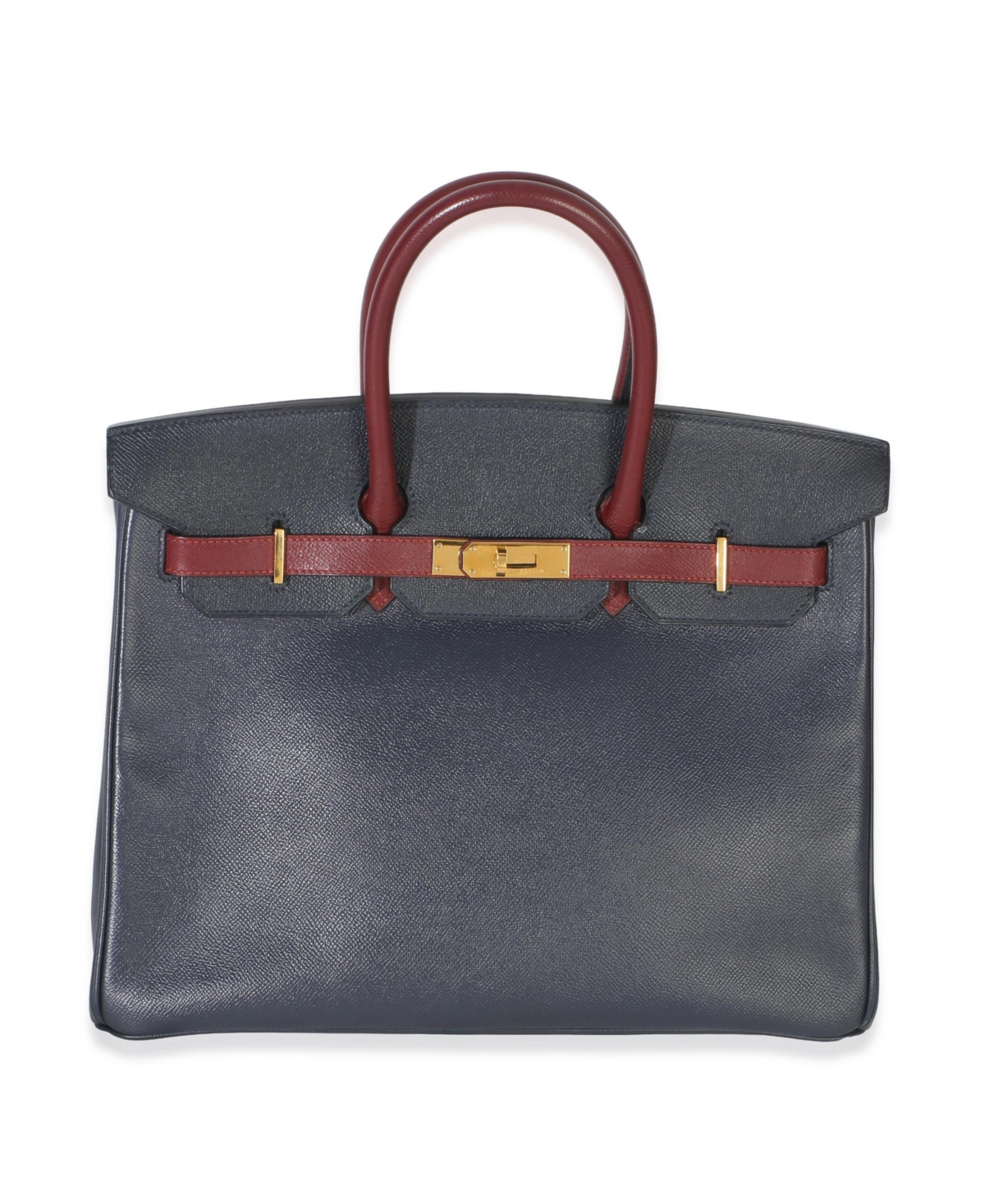 Click here for Pre-Owned HERMES Vintage Rouge H Bleu Marine Courc... prices