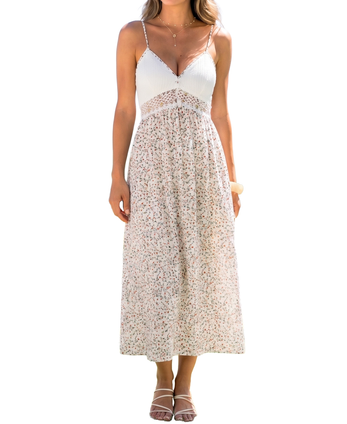 Click here for Cupshe Womens Pickin Petals Floral Maxi Beach Dres... prices