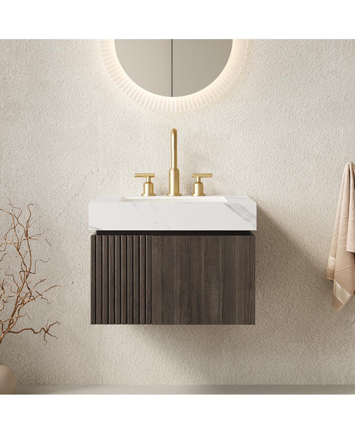 Click here for Sillysis 24 Inches Bathroom Vanity with Carrara Si... prices
