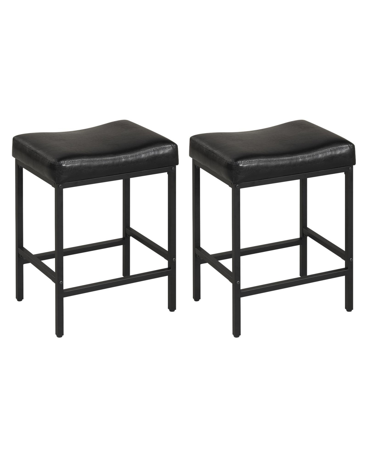 Click here for Gymax Bar Stools Set of 2 25 Faux Leather Upholste... prices