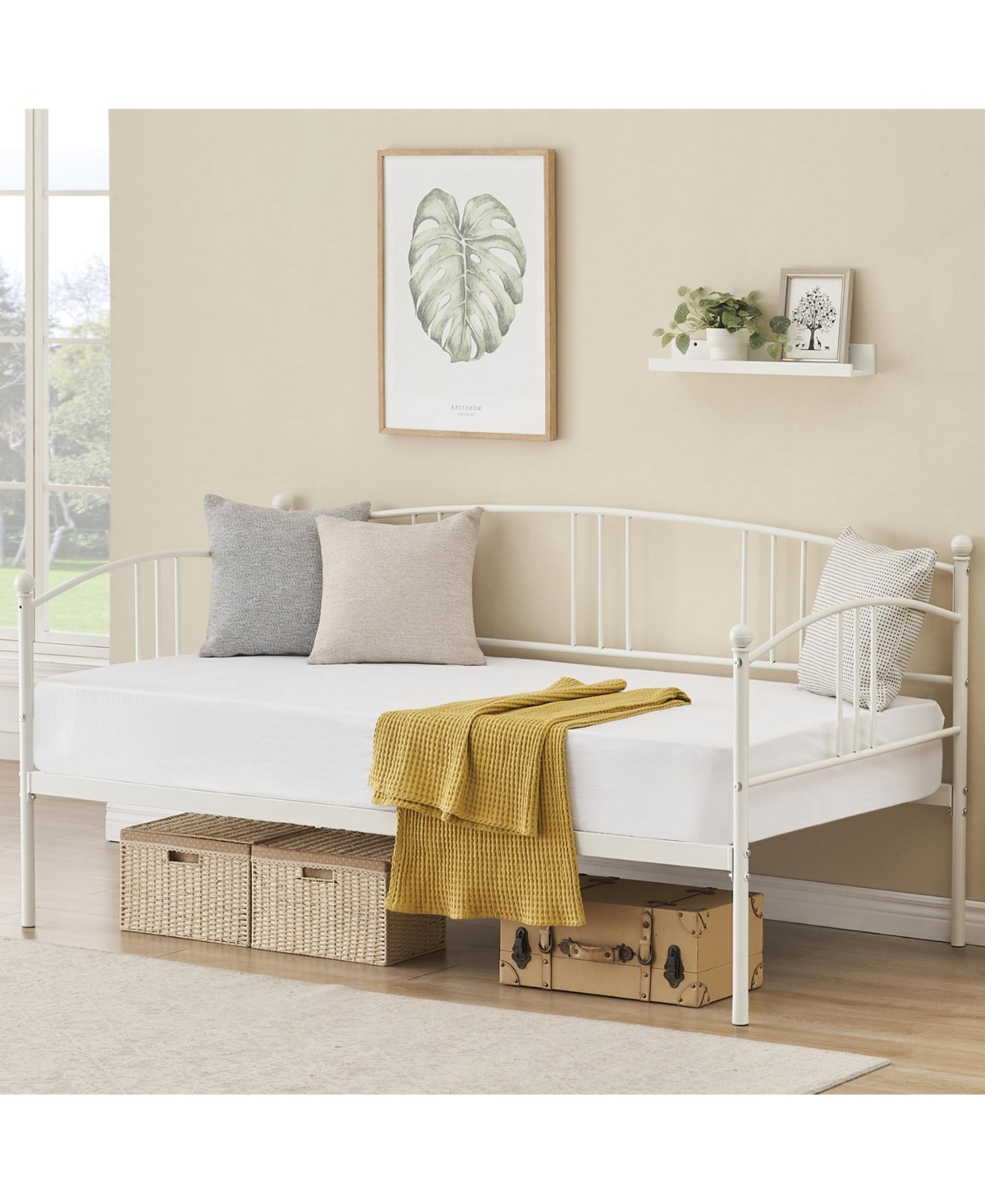 Click here for homfan Twin Metal Daybed Frame with Steel Slat Sup... prices