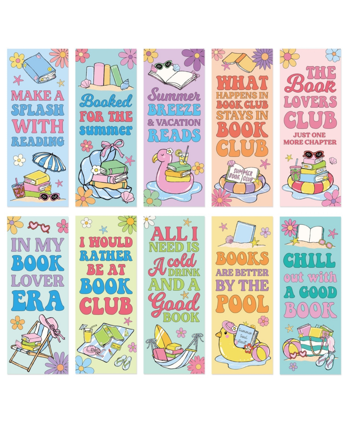 Click here for Gnuadz Summer Reading Bookmarks Vacation Breeze Pa... prices