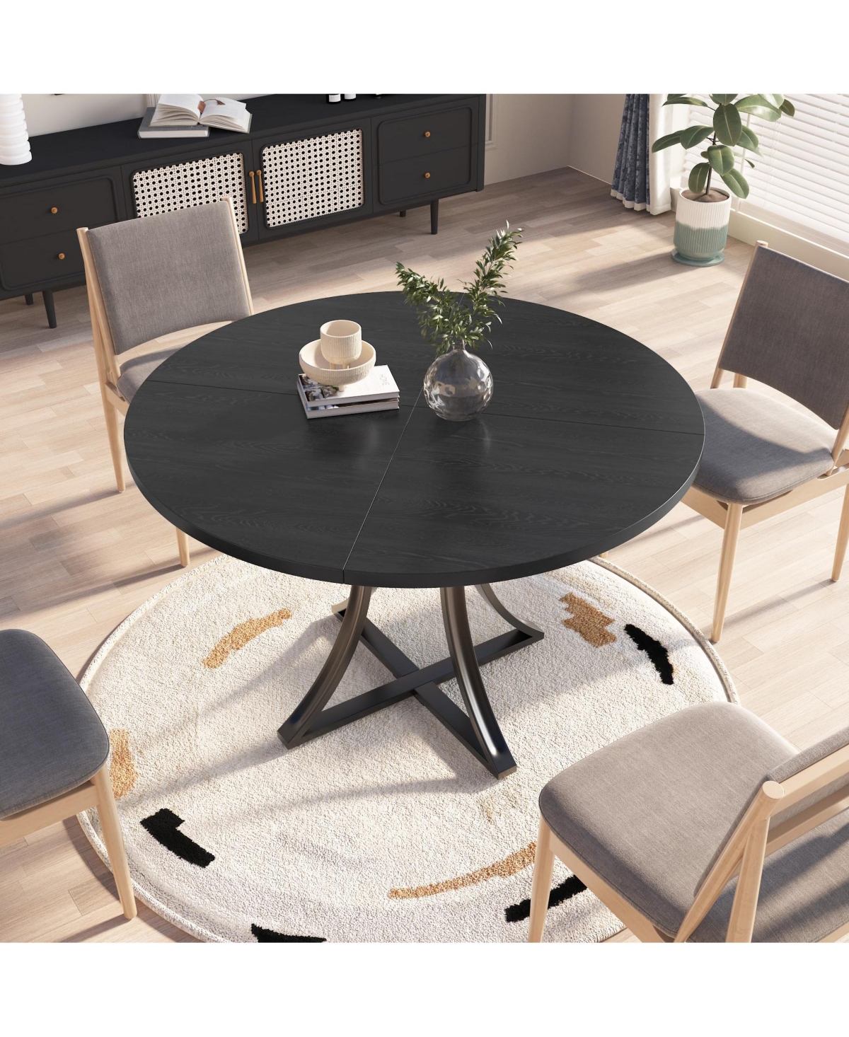 Click here for homfan 40 In Round Dining Table for 4  Modern Farm... prices