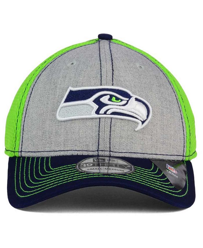 New Era Seattle Seahawks Heathered Neo 39THIRTY Cap - Macy's