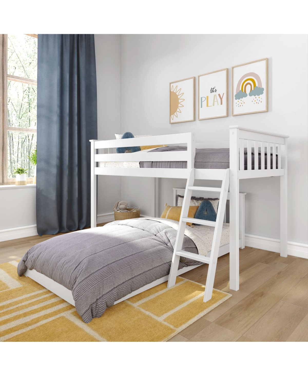 Click here for Max & Lily Low Loft  White with Classic Twin Floor... prices